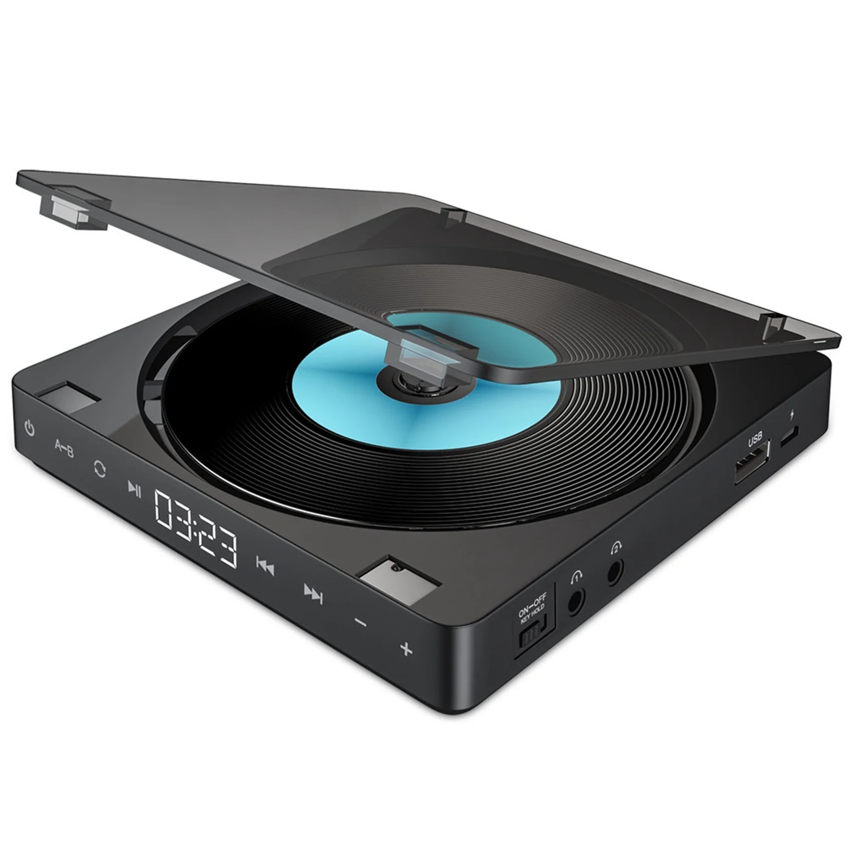 Sports Portable CD Player Touch Button Rechargable Disc Player ...