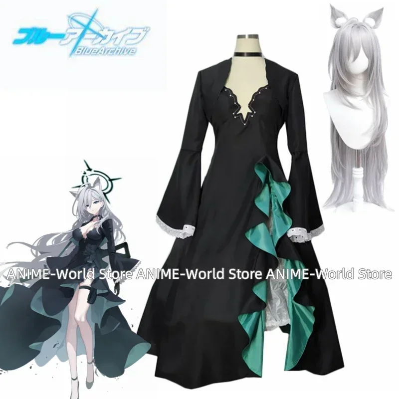 Sunaokami Shiroko Dress Game Blue Archive Cosplay Costume Cute Party ...