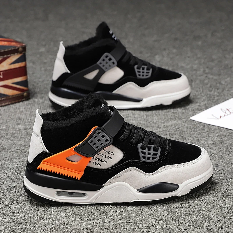 High-Top-Children-Sport-Shoes-Children-Casual-Shoes-Short-Plush-Kid ...