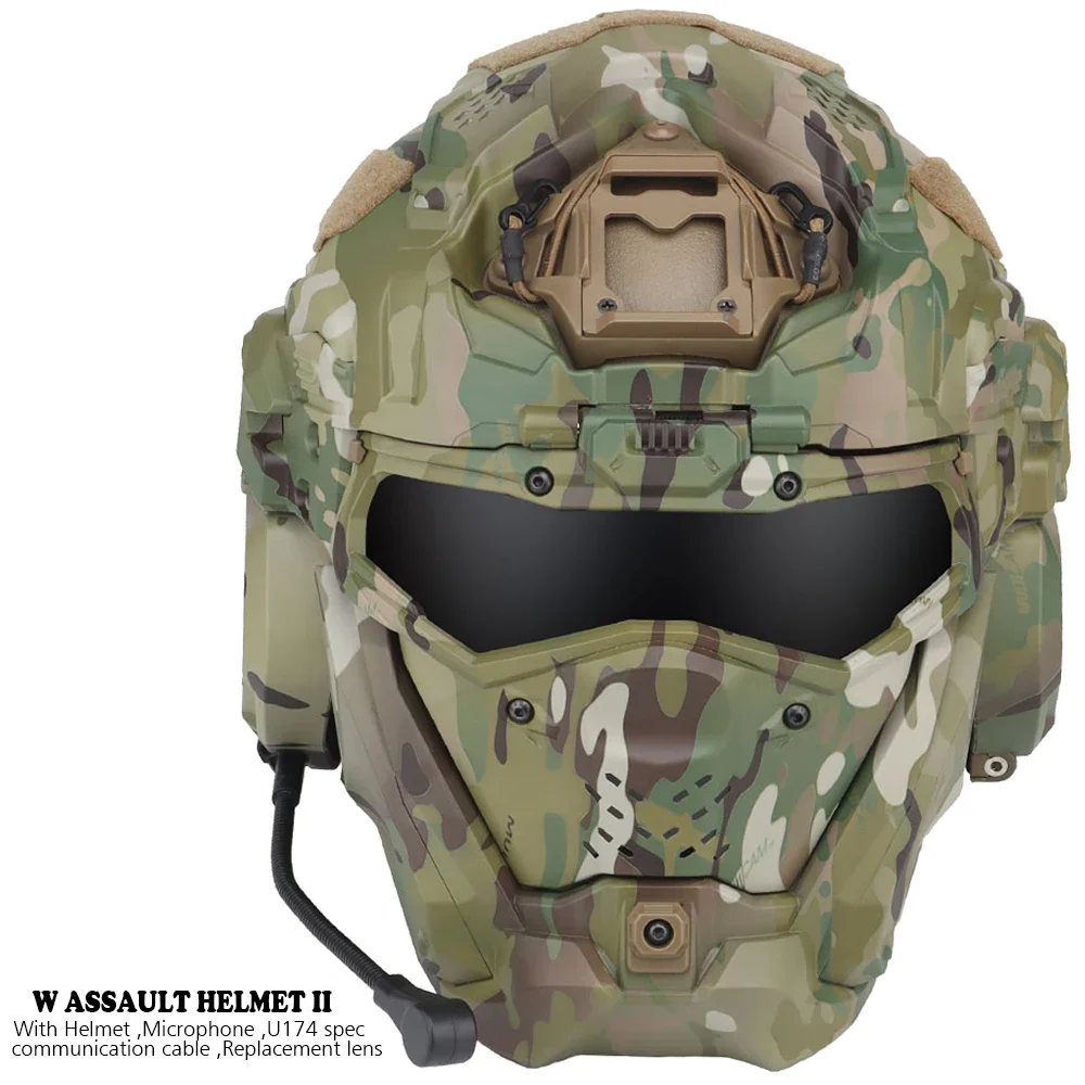 Airsoft-Fast-Helmet-Tactical-Military-W-Ronin-Assault-Helmet-II-Built ...