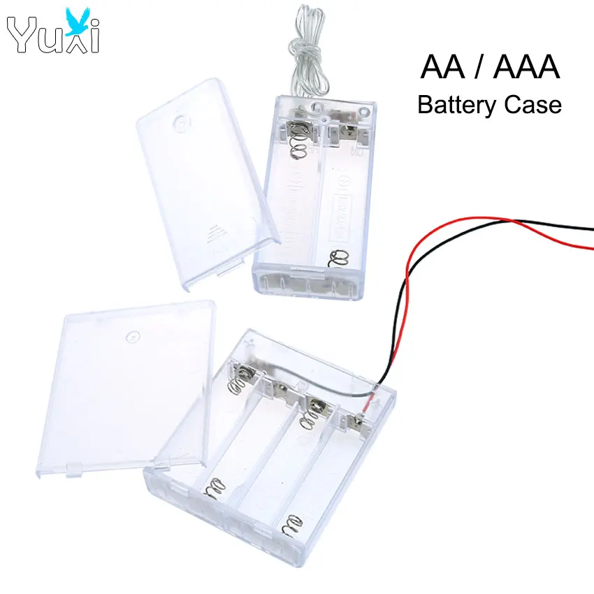 YuXi 1 Piece AA Battery Case AAA Battery Box Holder 1/2/3/4 Slots ...