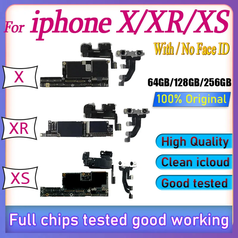 Original-Unlocked-For-iPhone-X-XS-MAX-XR-Motherboard-With-Full-Chip ...