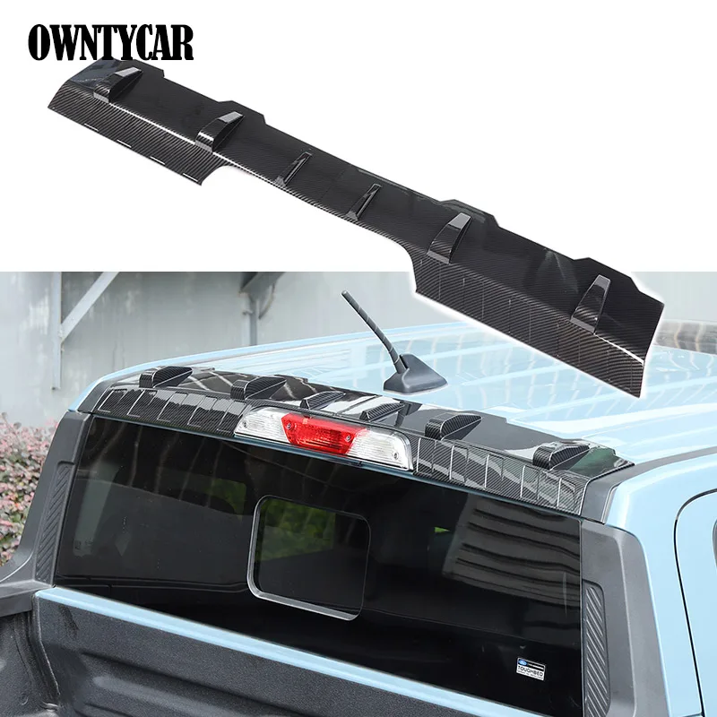 For Ford Maverick 2022-2025 ABS Carbon Fiber/Matte black Roof Spoiler ...