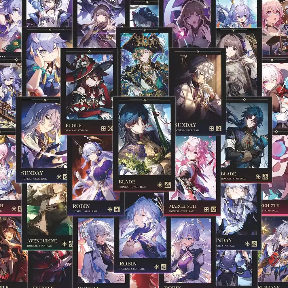 10/48Pcs Game Honkai: Star Rail Photo Series Sticker Character March ...