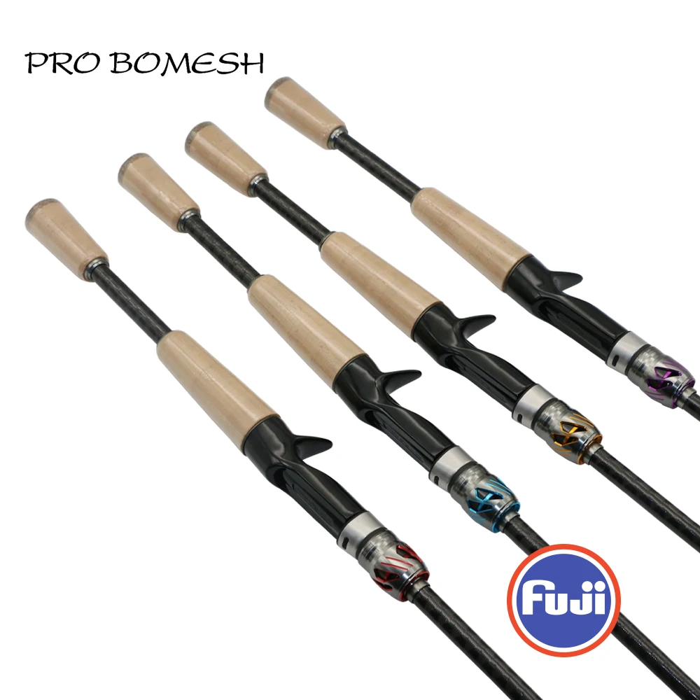 Pro Bomesh 1 Set Fuji Ecs Reel Seat 3a Cork Grip Casting Handle Kit Diy Lure Fishing Rod ...