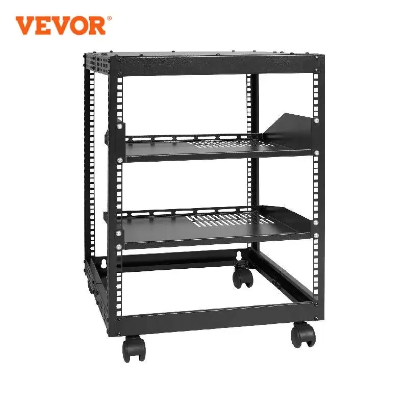 VEVOR-Open-Frame-Server-Rack-12U-15U-20U-Floor-Standing-or-Wall-Mounted ...