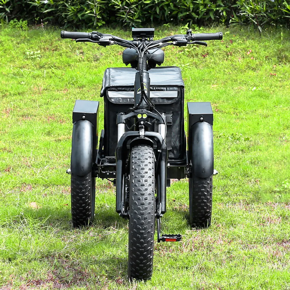 electric delivery tricycle 20*4.0 inch Fat tire high speed electric ...