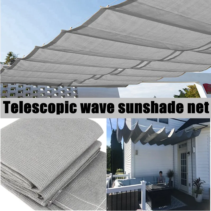 Customize-Grey-Telescopic-Wave-Sun-Shade-Net-Thicken-Balcony-Terrace ...