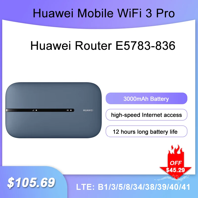 Huawei Router WiFi 3 Pro Original, router de bolsillo, 4G, LTE, Cat7 ...