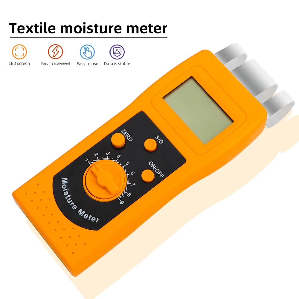 DM200T-Textile-Moisture-Meter-Garment-Clothes-Yarn-Leather-Humidity ...