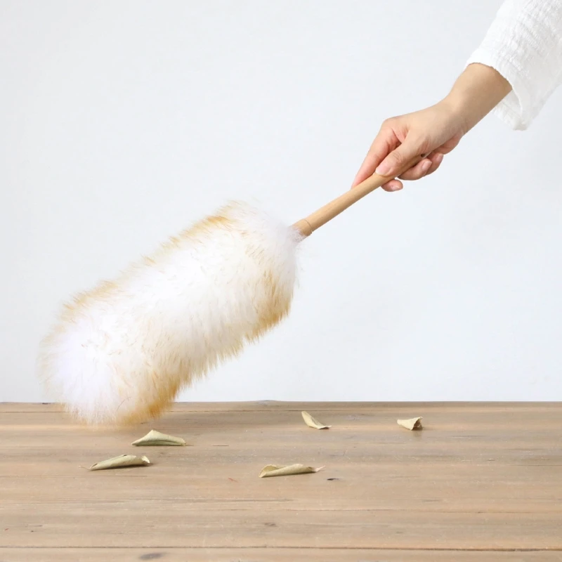 Dust Brush Beech Handle Wool Dusting Cleaning Brushes Household for ...