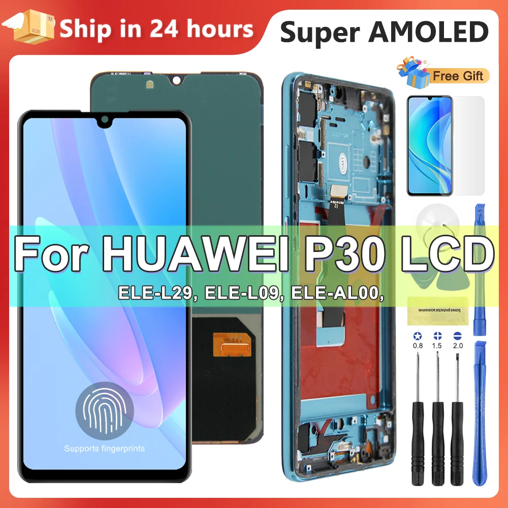 Original-P30-Screen-for-Huawei-P30-ELE-L29-ELE-L09-AL00-TL00-LCD ...