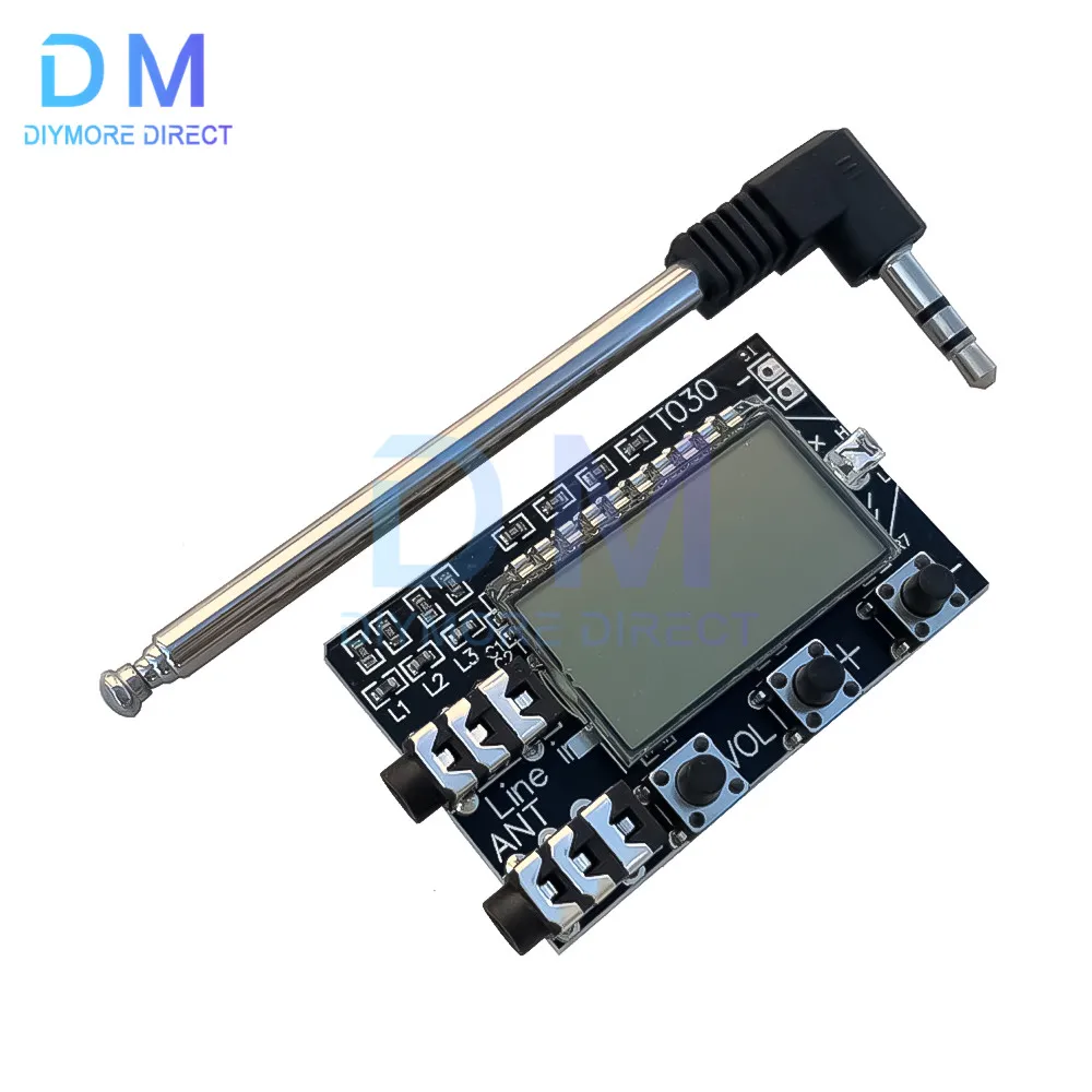 Digital LCD 2 CH FM Stereo Transmitter Board Wireless Audio ...
