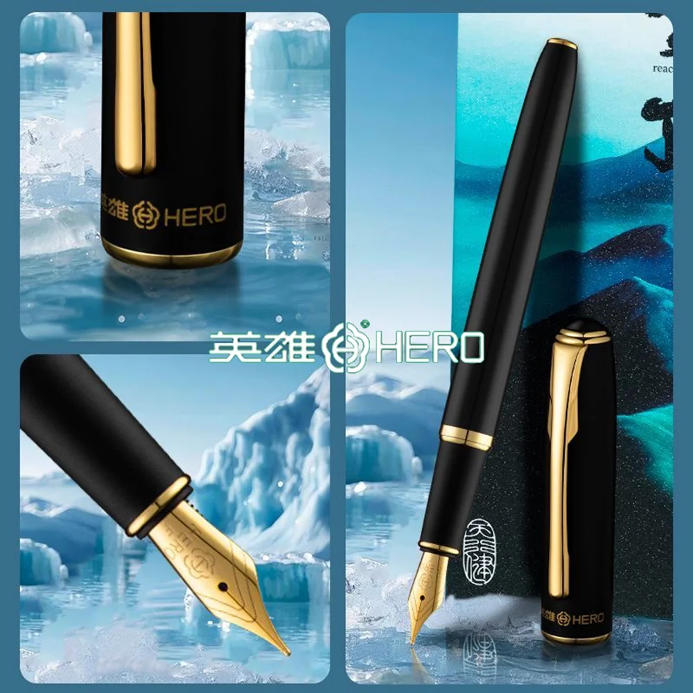 Hero E522 Iridium Fountain Pen for Business & Executive Gift, Smooth ...