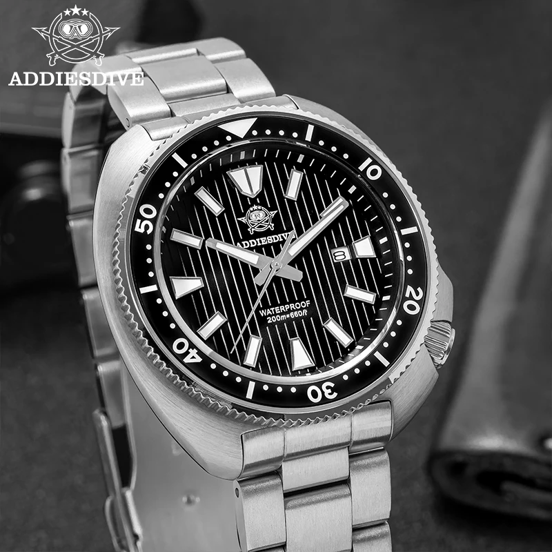ADDIESDIVE Quartz Man Watch Waterproof Super Luminous Sapphire Glass ...