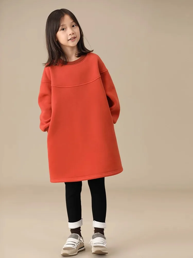 Winter-Autumn-Kids-Girl-Dress-Hooded-Warm-Children-s-Clothing-Thicken ...