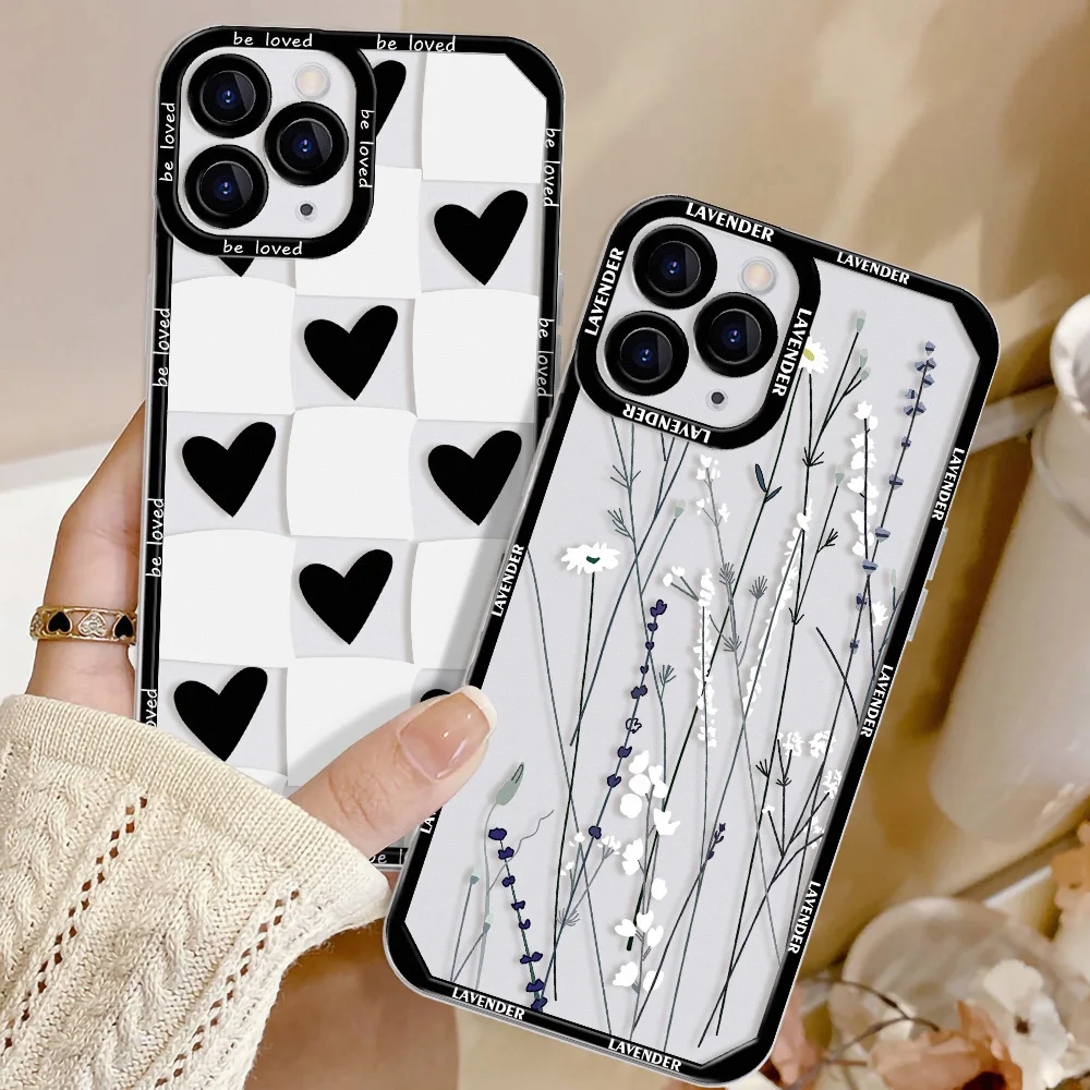 Transparent Iphone Case Hearts | Love Heart Phone Cover Iphone - Phone ...