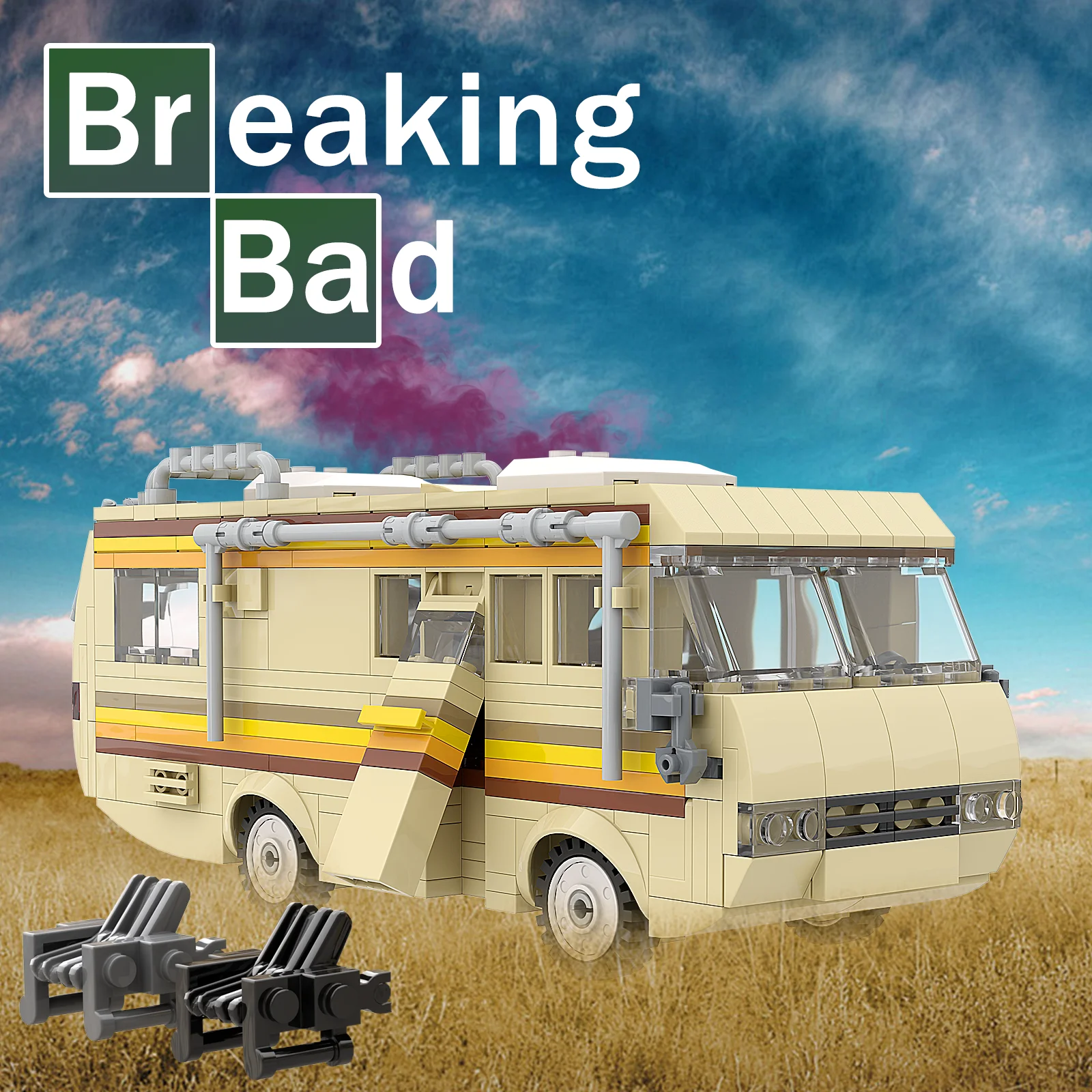 MOC-Moive-Series-2024-New-Breaking-Bad-Car-Building-Blocks-Kit-Vehicle ...