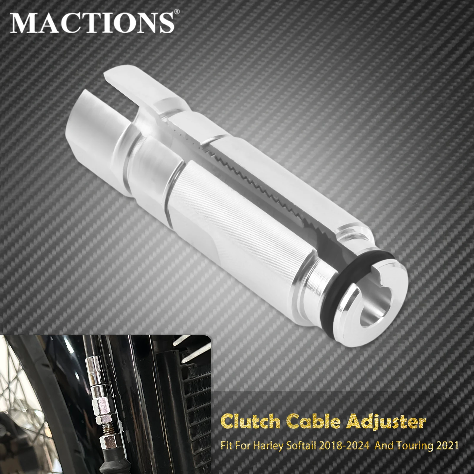 Motorcycle Clutch Cable Lever Wire Adjuster For Harley Touring Road ...