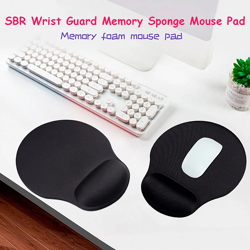 1PC-Black-Mouse-Pad-With-Wrist-Rest-Pad-Anti-Slip-Gaming-Mousepad-Mice ...