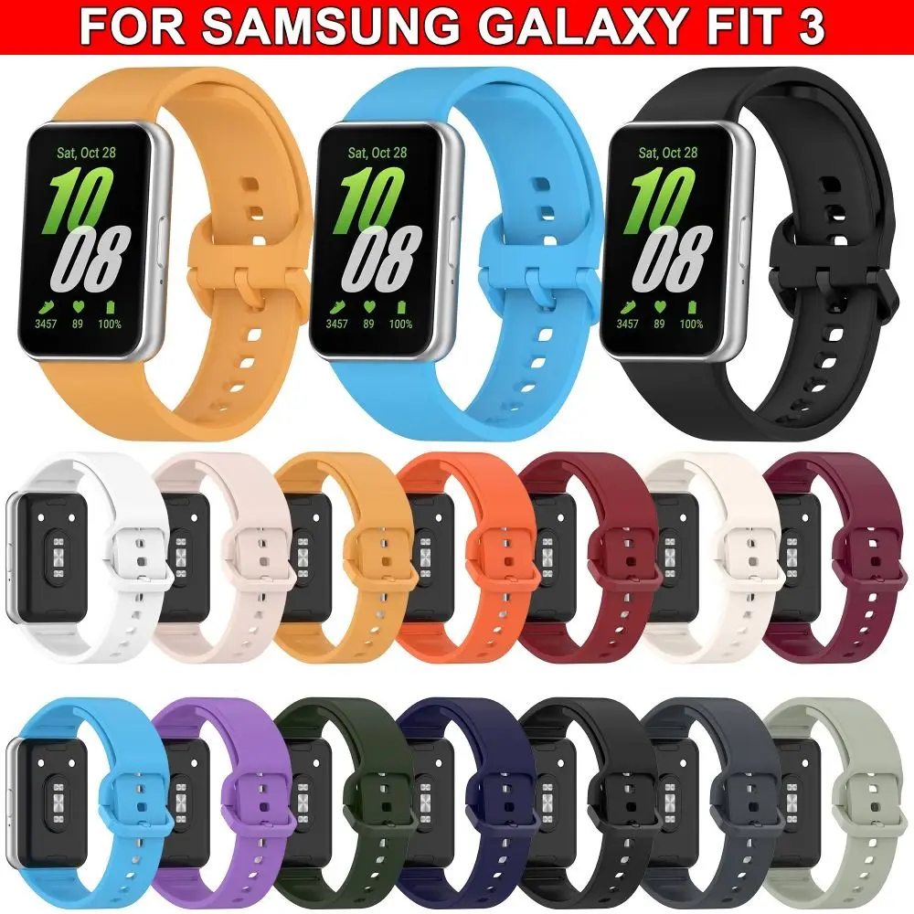Silicone-Strap-for-Samsung-Galaxy-Fit-3-Watch-Sport-Bracelet ...