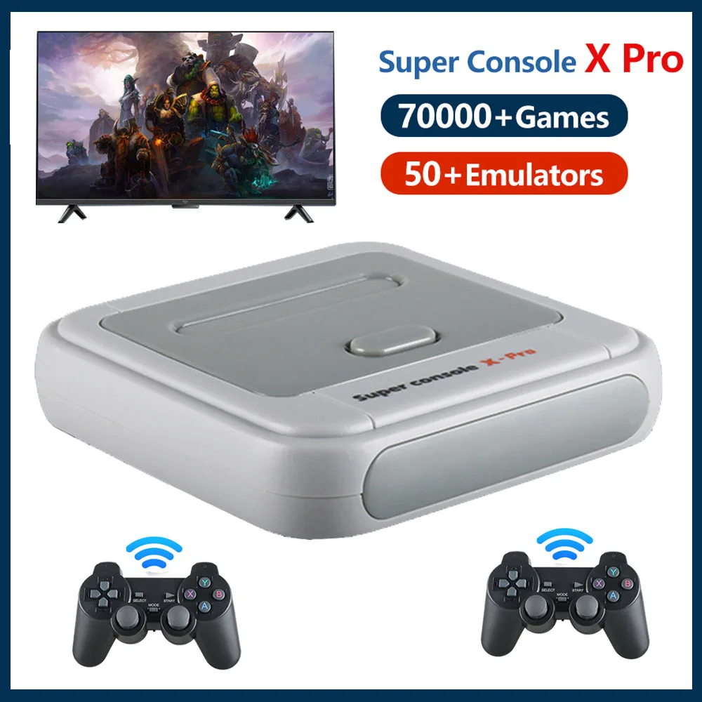 Super-Console-X-Pro-Video-Game-Console-Retro-Gamebox-4K-HD-TV-2-4G ...