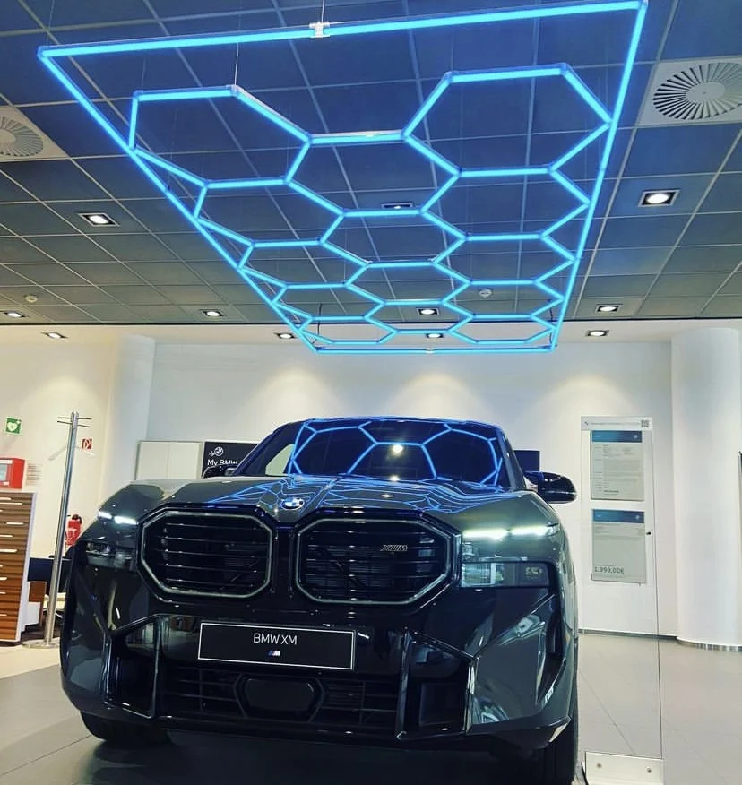 DIY Car Detailing Honeycomb Garage Luz Hexagon LED Work Light For Car ...