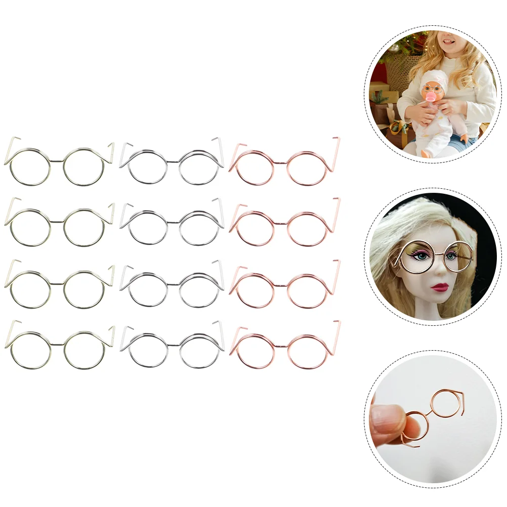Mini-Doll-Glasses-Metal-Wire-Rim-Frameless-Lens-Doll-Dress-Up ...