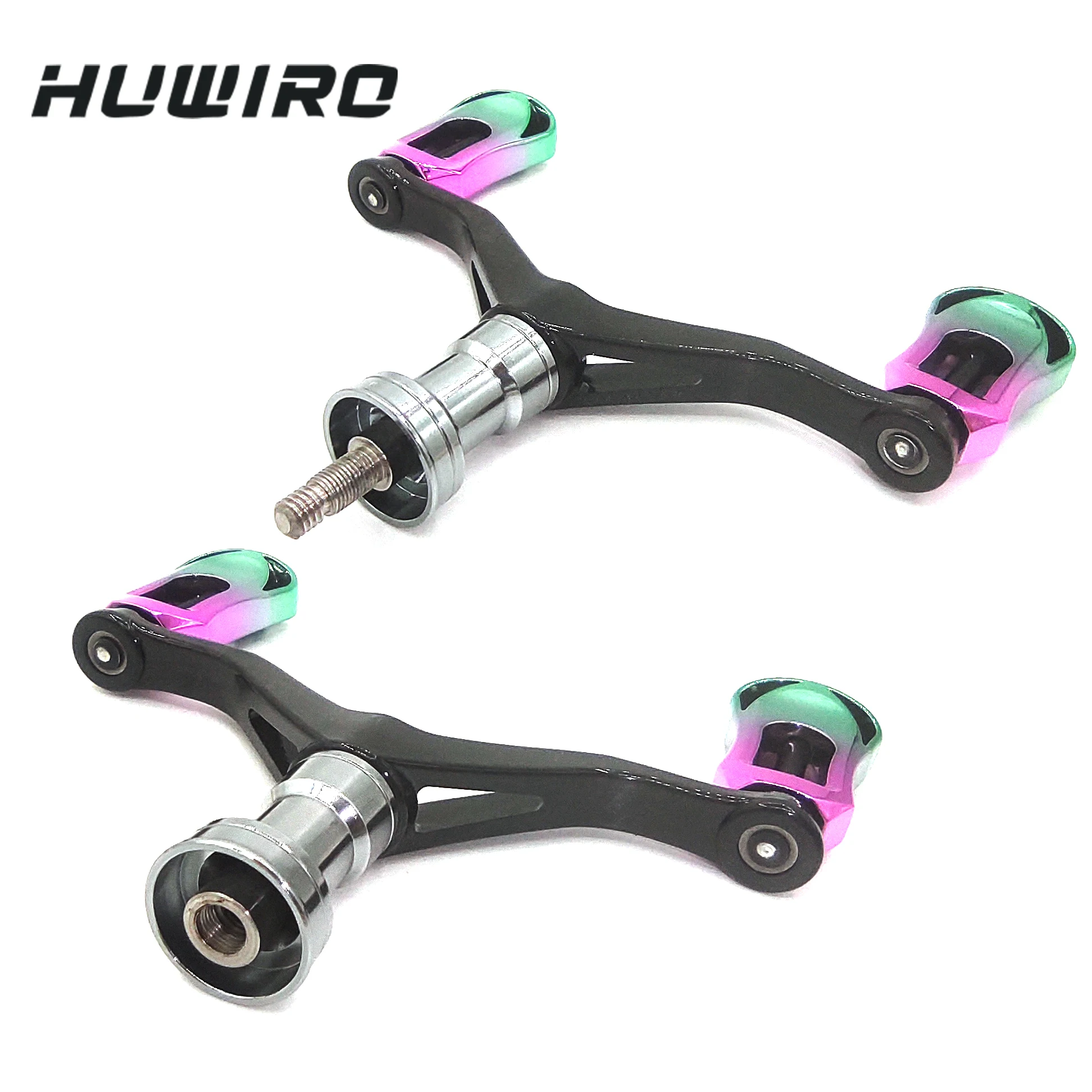 Dual-grip-Spinning-Reel-Handle-Gradient-Color-Knobs-Light-Weight-Carbon ...