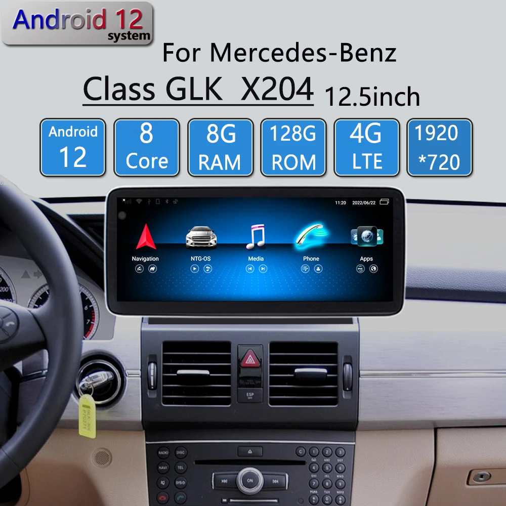 For Mercedes Benz Class Glk X204 Android11 Carplay Apply Gps ...