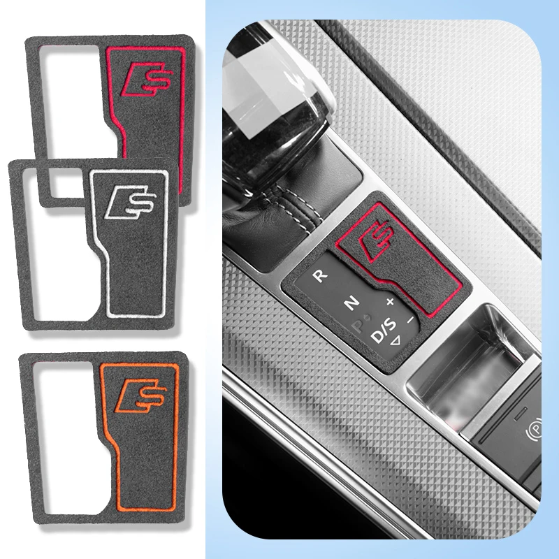 Car-Central-Control-Gear-Button-Decorative-Suede-Stickers-Accessories ...