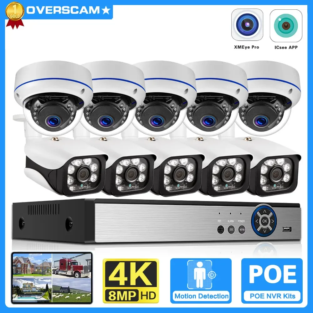 4K-POE-CCTV-Camera-System-Set-8CH-POE-NVR-Kit-Outdoor-Waterproof-8MP ...