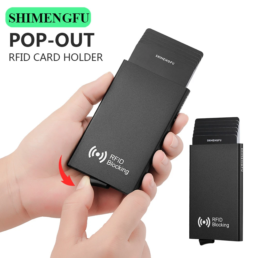 Automatic Pop Wallet Cards | Pop Credit Card Holder Wallet - Metal Card ...