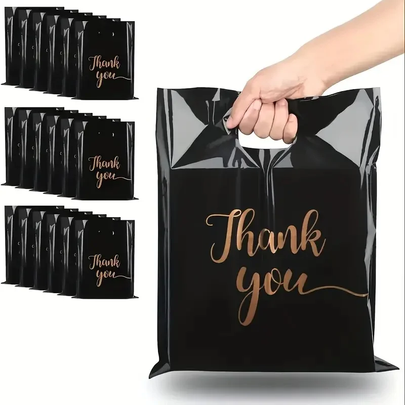 20/50pcs reusable foldable waterproof PE shopping bag, durable boutique ...