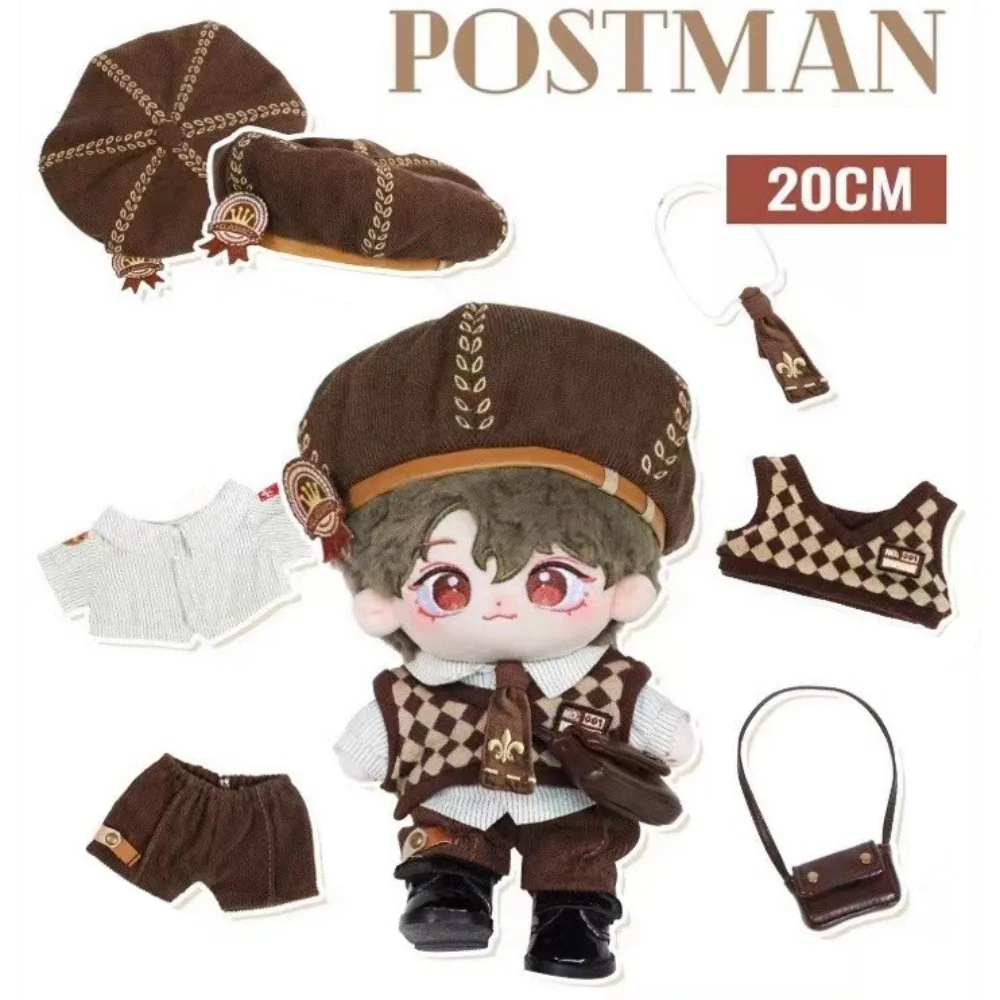 Postman Cotton Doll Clothes Uniform Jacket Plush Doll Clothes Sweater ...