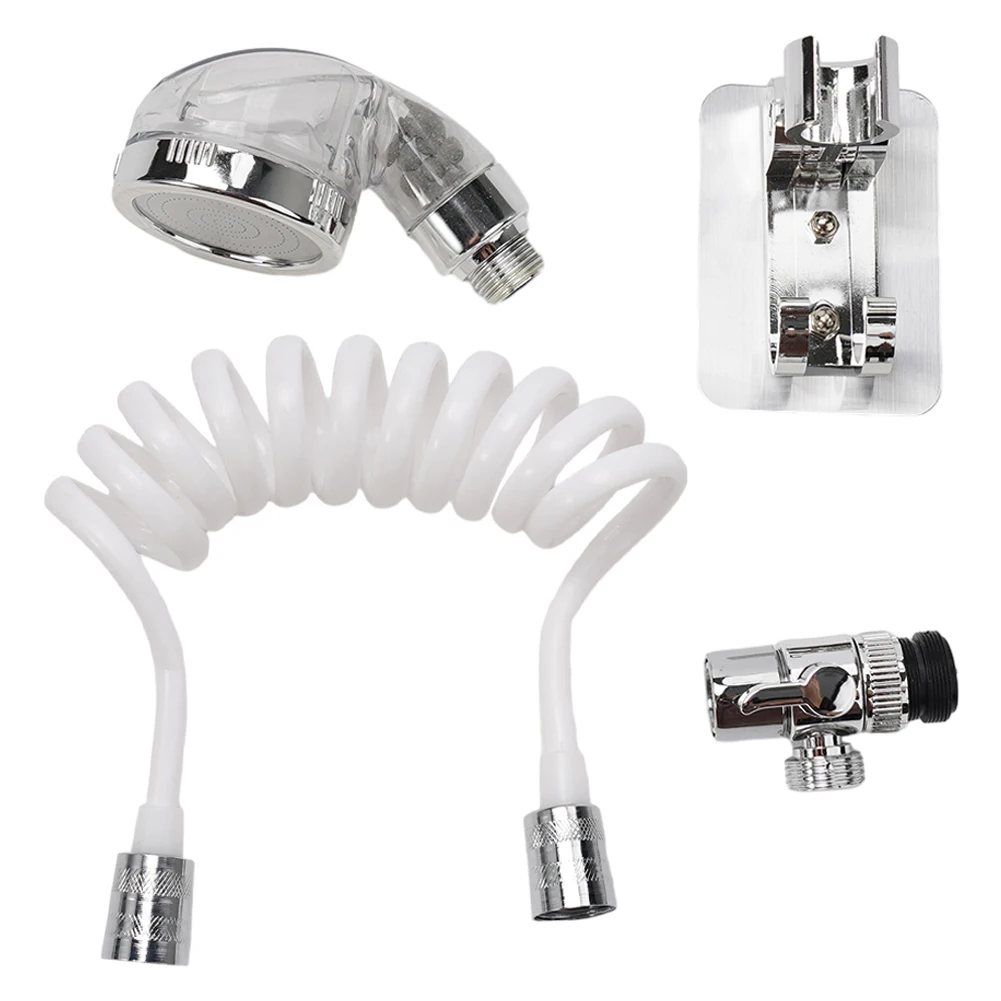 Shower-Faucet-Set-Hose-Handheld-Shower-Head-Spray-Tap-Attachment ...