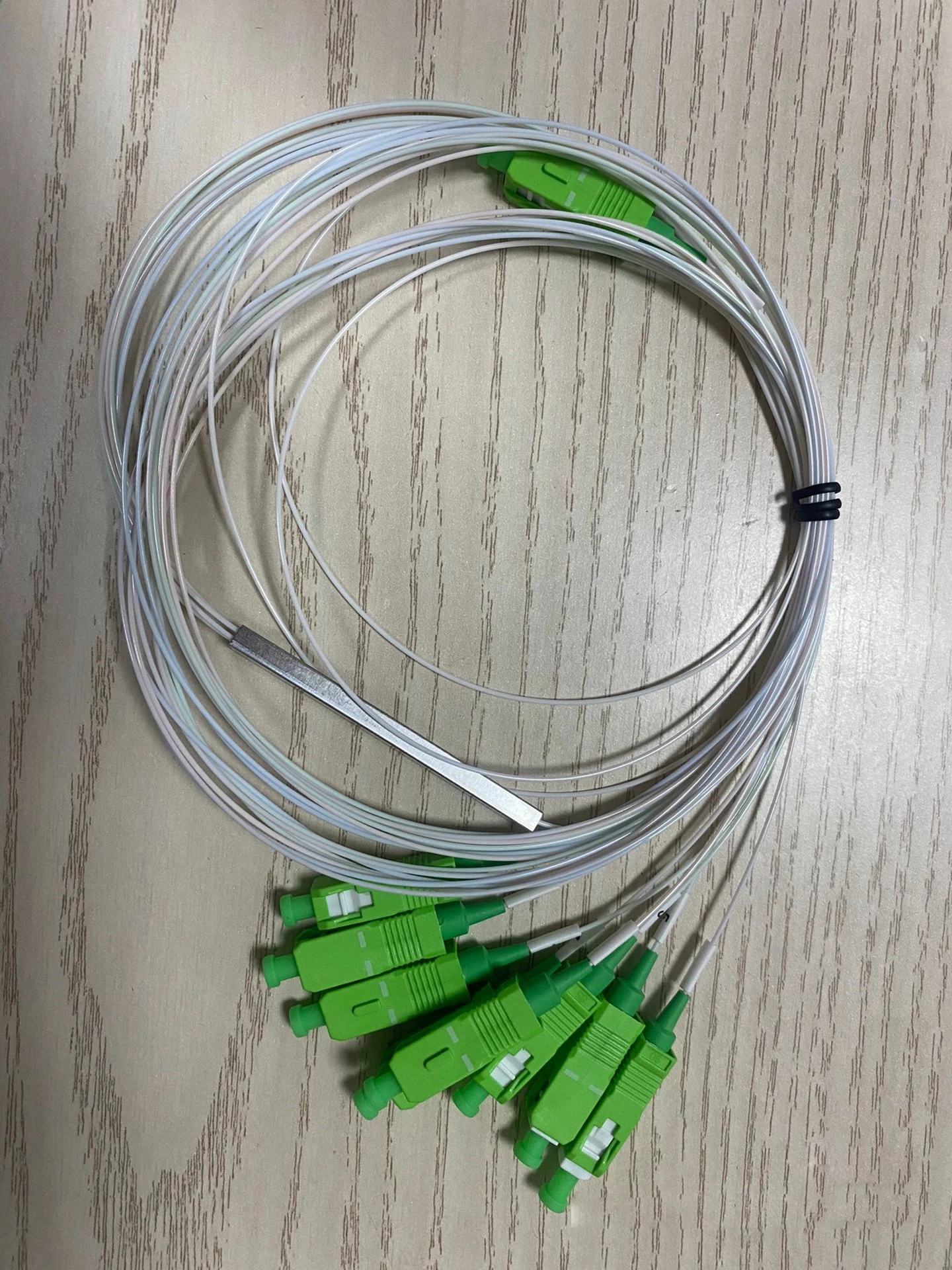 20pcs-1X8-SC-APC-Fiber-Optic-Splitter-Steel-Tube-PLC-Splitter-Single ...