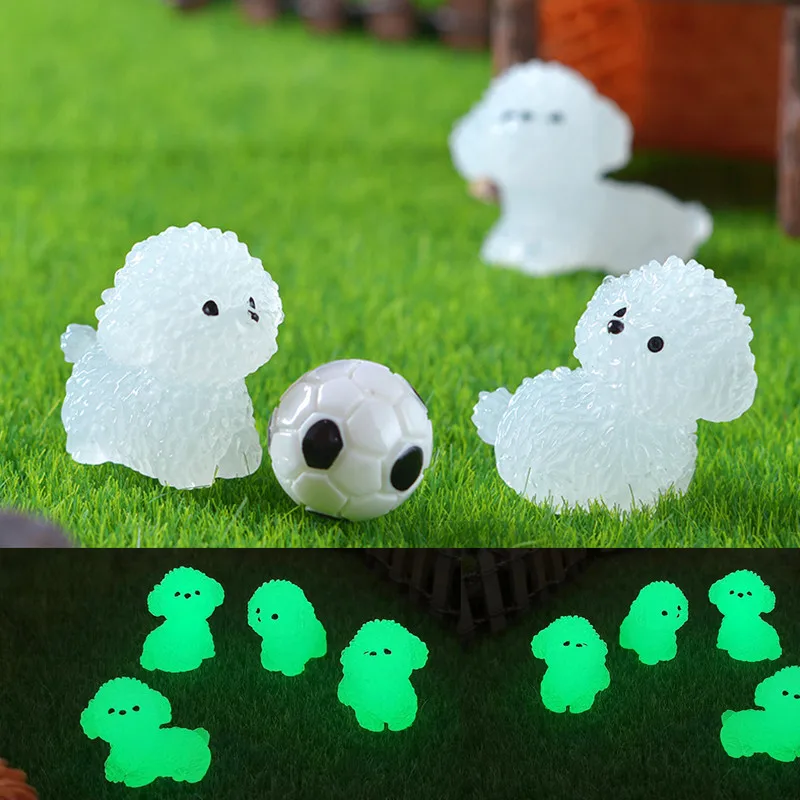 Mini-Bichon-Frise-luminoso-4-posturas-decoraci-n-de-jard-n-de-hadas ...