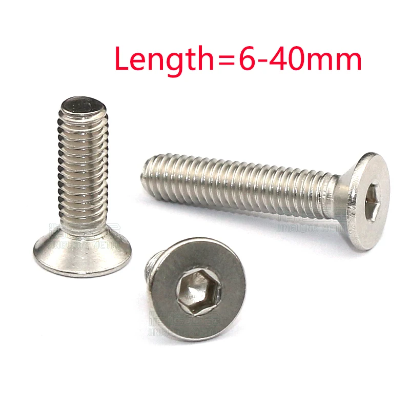 Vis-2-2-Allen-t-te-hexagonale-acier-inoxydable-304-seau-plat-t-te-six ...