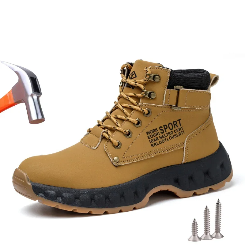 Men Safety Boots Indestructible Work Sneakers Waterproof upper Puncture ...