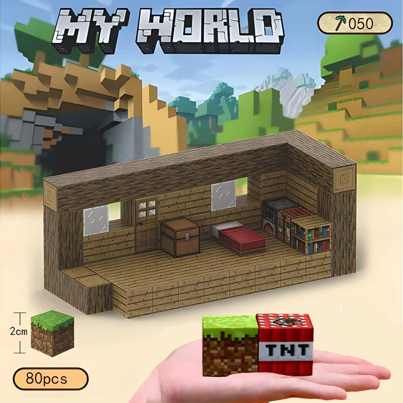MineCraftion-Dungeons-Map-for-Kids-Cartoon-World-Bricolage-TNT-Figure ...