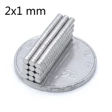 10~20000PCS 2x1 Small Round Magnet 2*1mm Neodymium Powerful Magnetic ...