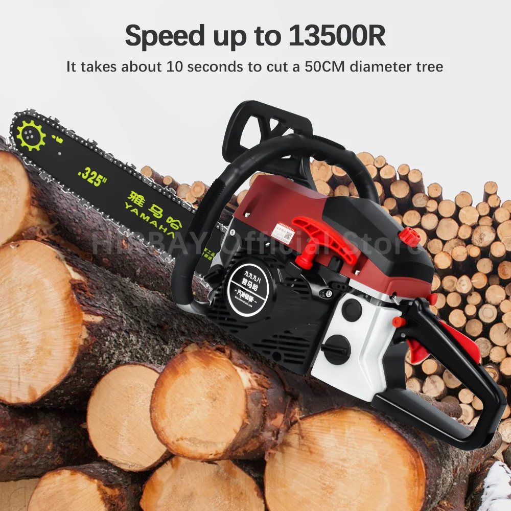 Gasoline Chainsaw Tree Cutting Tools High Power Gasoline Saw handheld ...