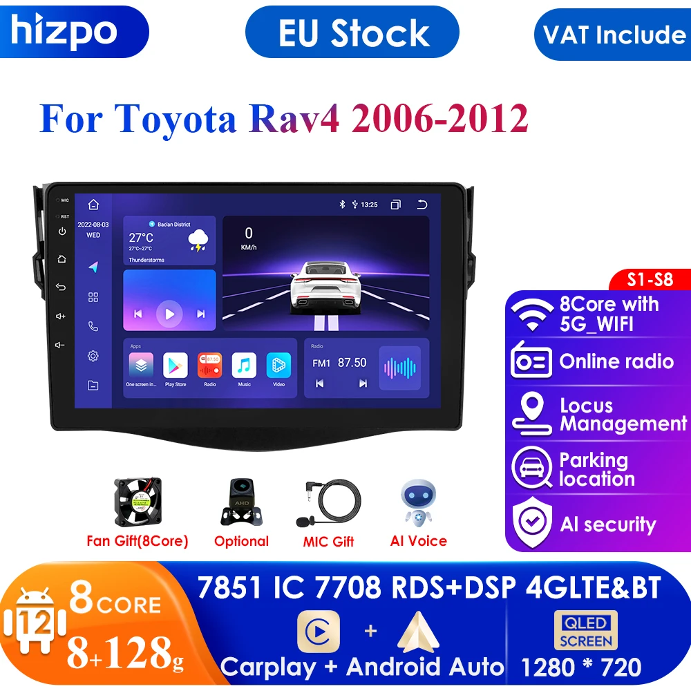 GPS For Toyota RAV4 RAV 4 2006 2012 Car Radio Multimedia Navigation 2 ...