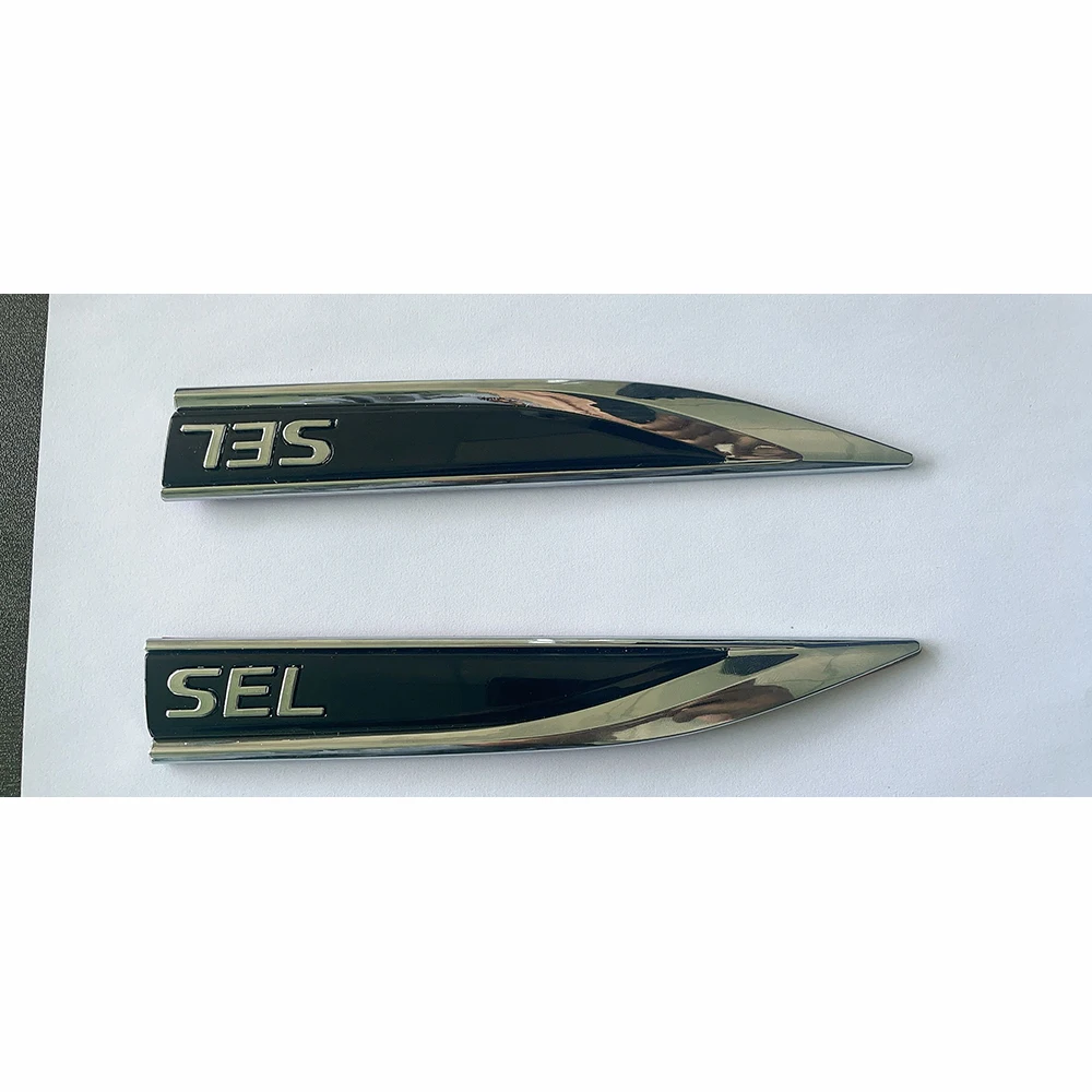 New Design Car Front Door Fender Sticker ABS Side Emblem SEL Badge for ...