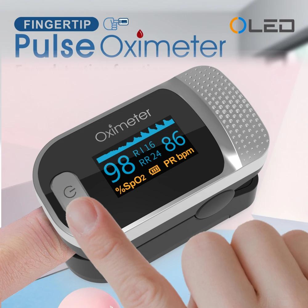 KIUZOU-Finger-Pulse-Oximeter-SPO2-PR-PI-RR-Blood-Oxygen-Saturation ...