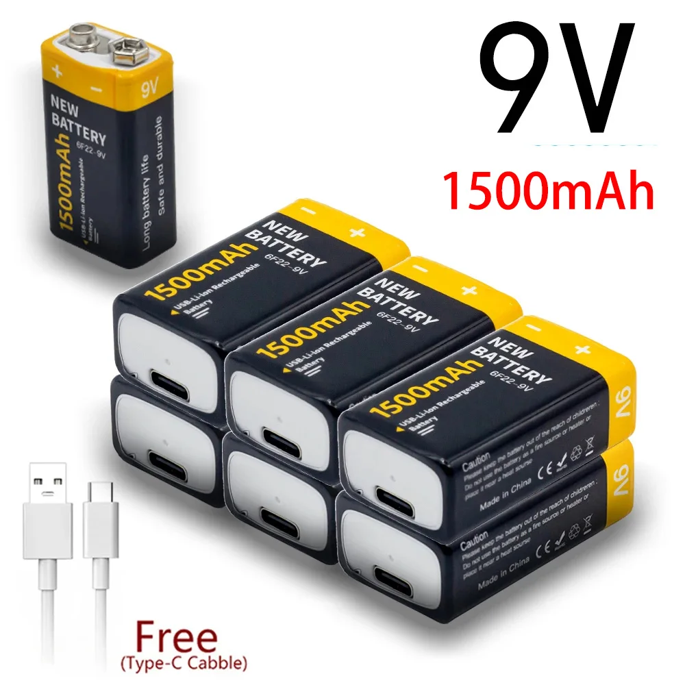 9V-1500mAh-New-Upgrade-Micro-li-ion-Rechargeable-Battery-6F22-9V ...