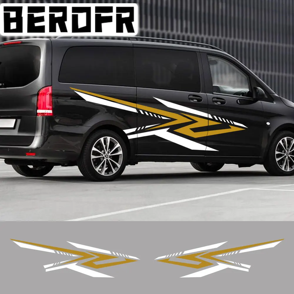 2Pcs/Lot Car Stickers For Mercedes Benz Vito V Class Viano W447 W639 ...