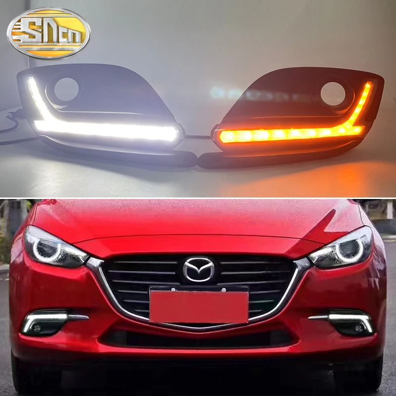 2PCS-LED-Daytime-Running-Light-For-Mazda-3-2017-2018-Axela-Waterproof ...