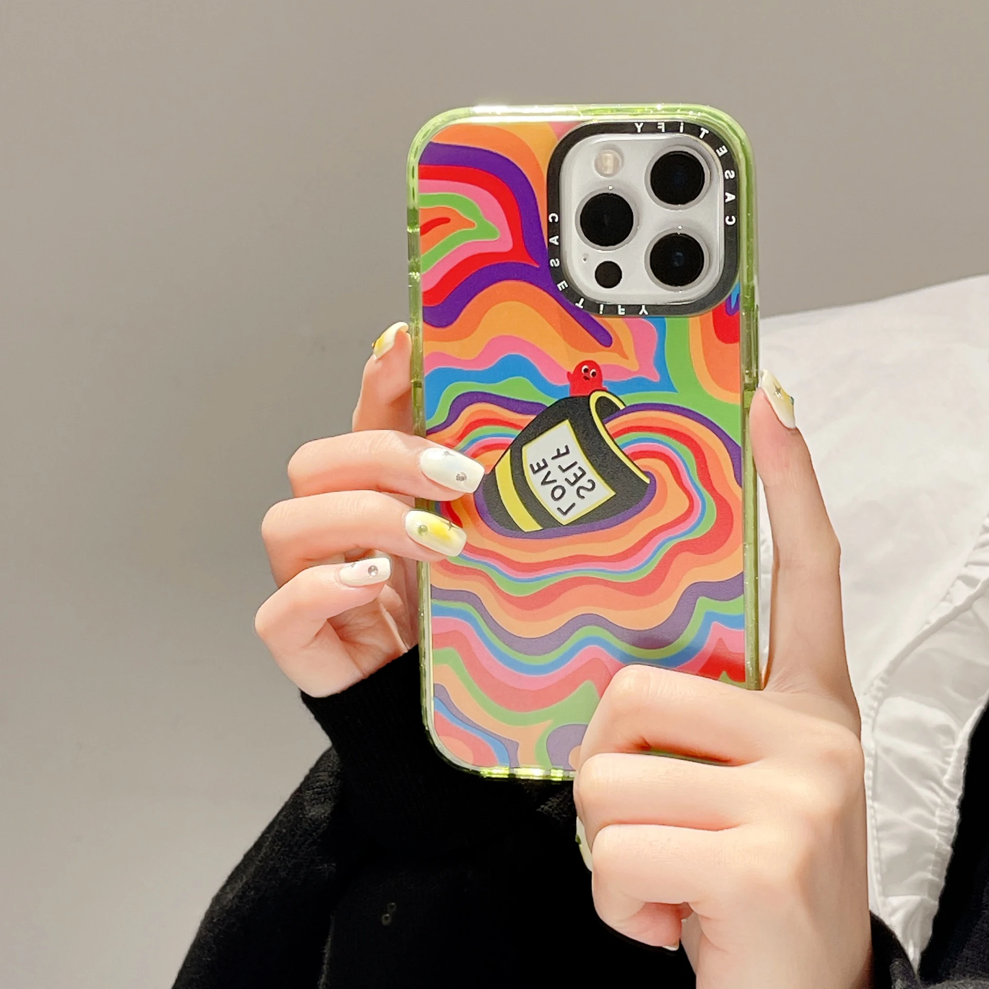 CASETIFY fundas de teléfono con textura ondulada de amor para iPhone 14 ...